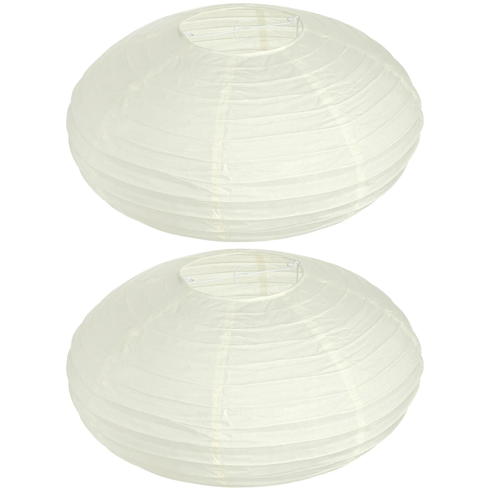 2 шт. бумажные абажуры бежевого цвета