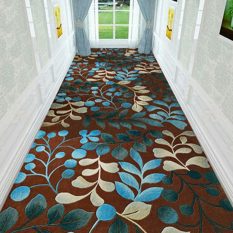 Разрезаемый коврик для прихожей, противоскользящий коврик для коридора и лестницы в европейском стиле, ковровое покрытие для коридоров и гостиных в отелях.