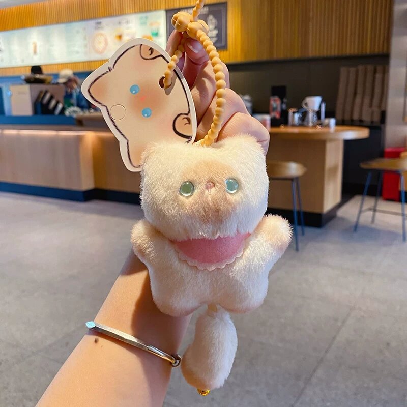 Плюшевый брелок с кошкой сиамской породы, мягкий фризовый брелок для сумок, машин и подарков на день рождения, милый