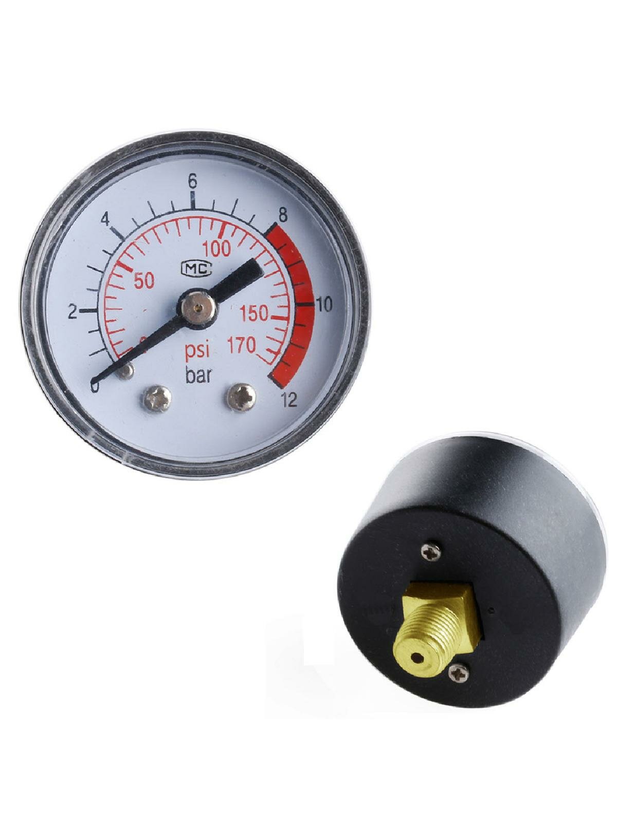 Манометр давления воздушного компрессора Bama Y40-01 (1 точка)