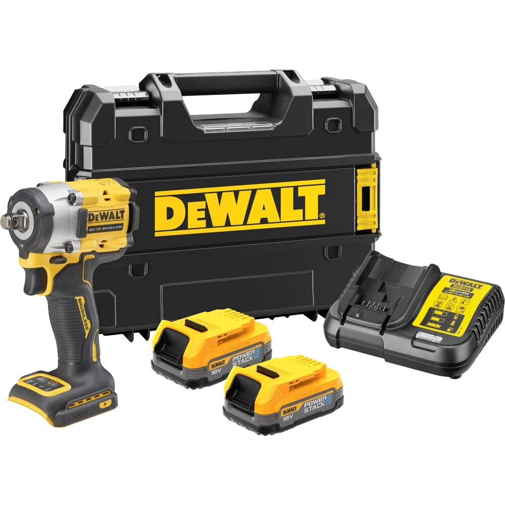 Гайковерт DeWALT DCF921E2T, бесщёточный, 18В, 610Нм, 2 аккумулятора