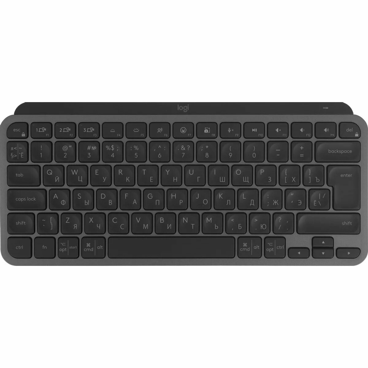 Клавиатура Logitech MX Keys Mini grey/black USB беспроводная BT/Radio LED