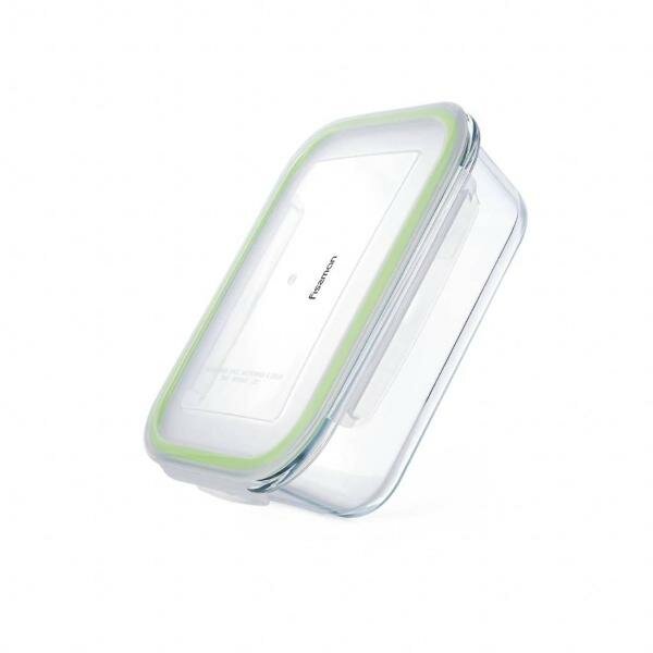 Контейнер для продуктов FISSMAN стеклянный герметичный, 23x18x8см/1,5 л