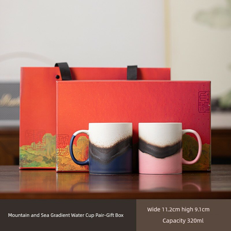 Чайная чашка из янтарного порошка, керамическая кружка, чашка для воды для девочек, кофейная чашка с подглазурной