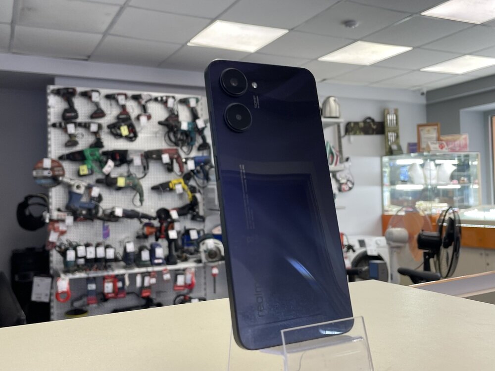 Смартфон realme 10 4G 8/256 ГБ RU, Dual nano SIM,синий б/у уценка
