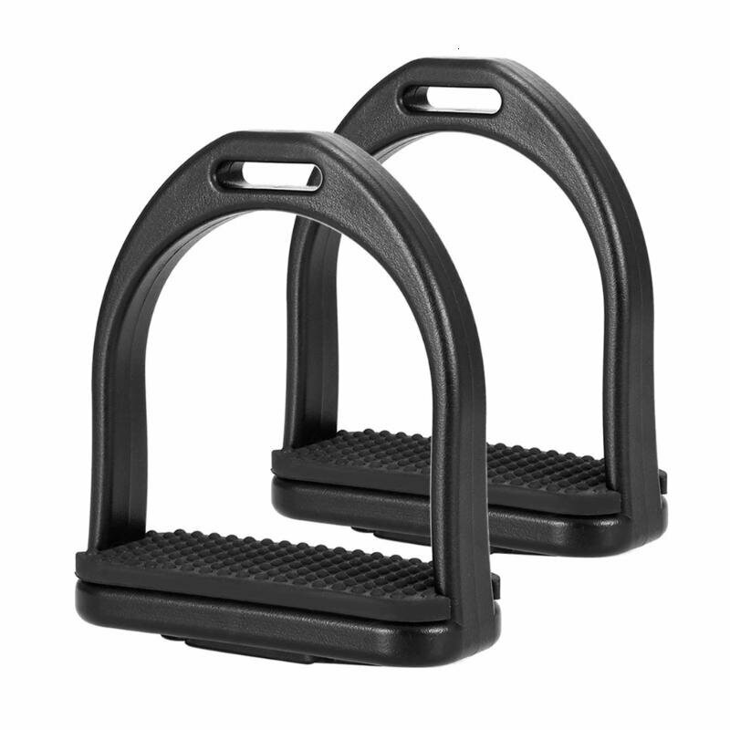 Пластиковые стремена для лошадей, усиленные, Черный