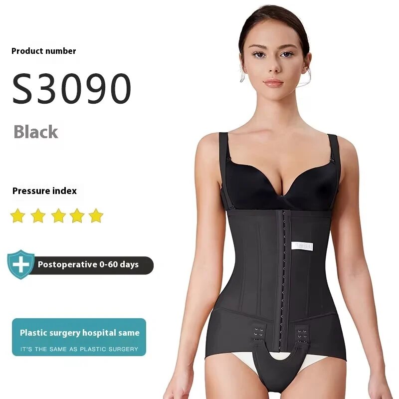 Корсет QLPH для коррекции фигуры после операции L, MedicaFabric Black