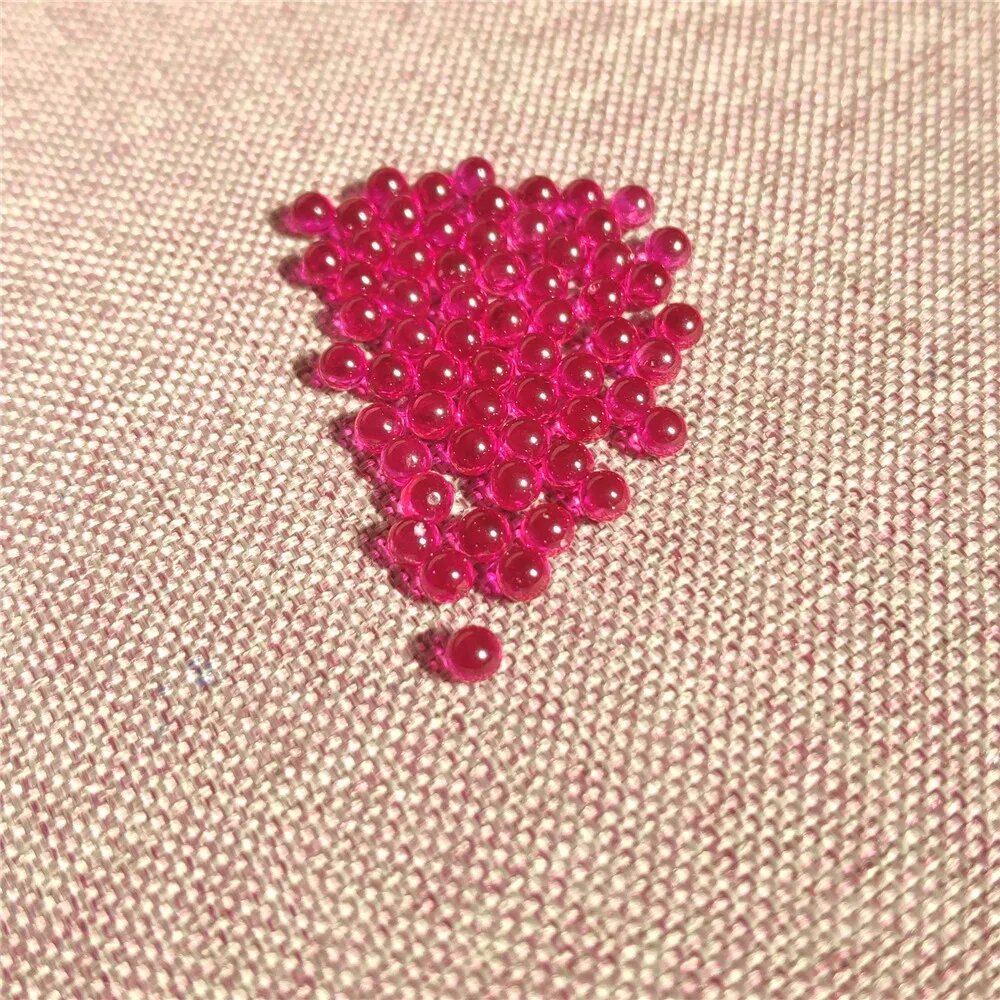 Рубиновые шарики из синтетического корундового камня 100pcs Each Pack