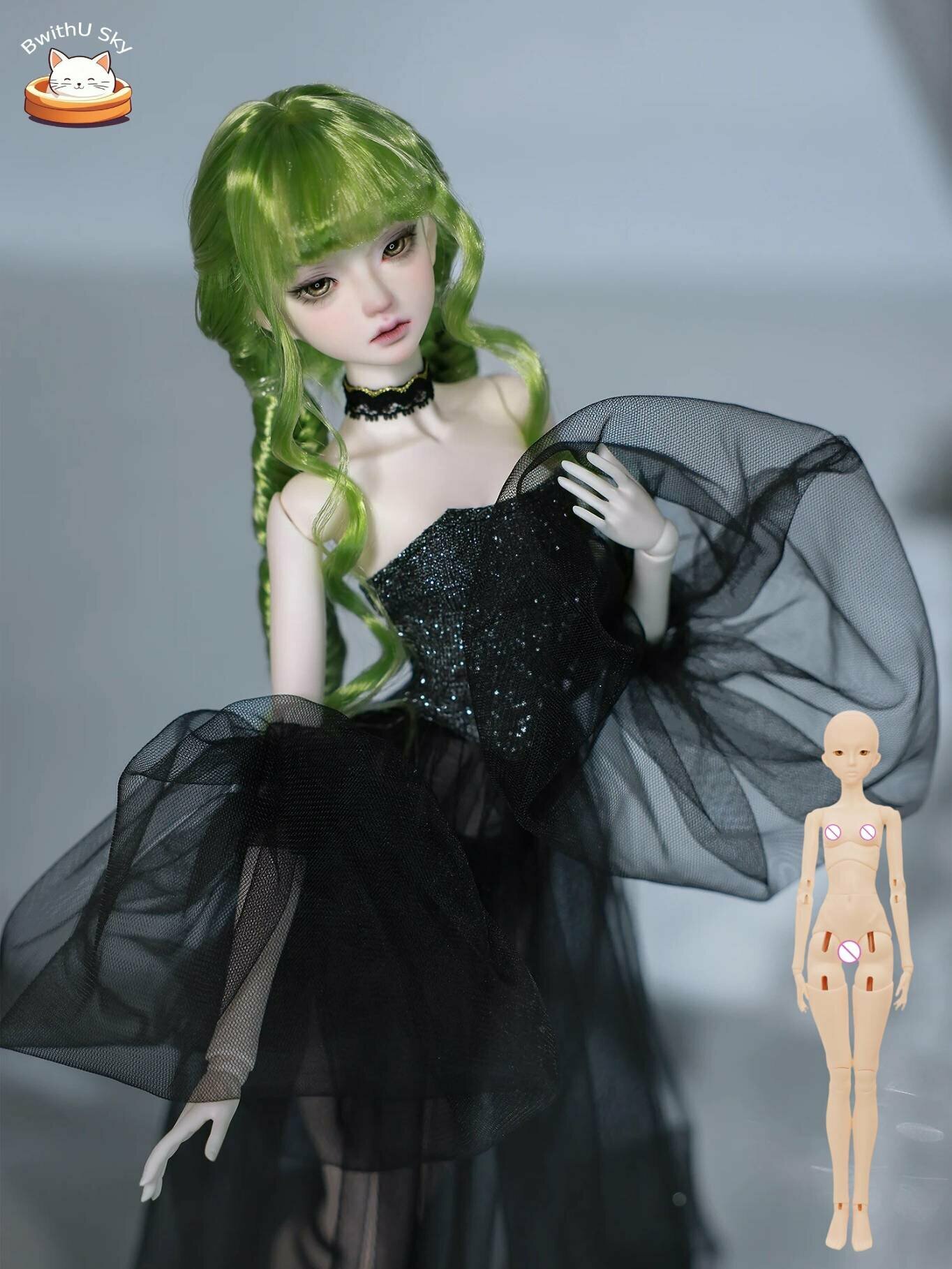 BwithU 1/4 BJD Кукла Rosalind обнаженная кукла с нормальной кожей, без макияжа, без аксессуаров