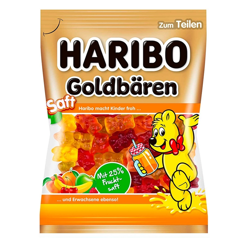 Haribo Saft Goldb? ren Сочные мишки мармелад жевательный 160 гр