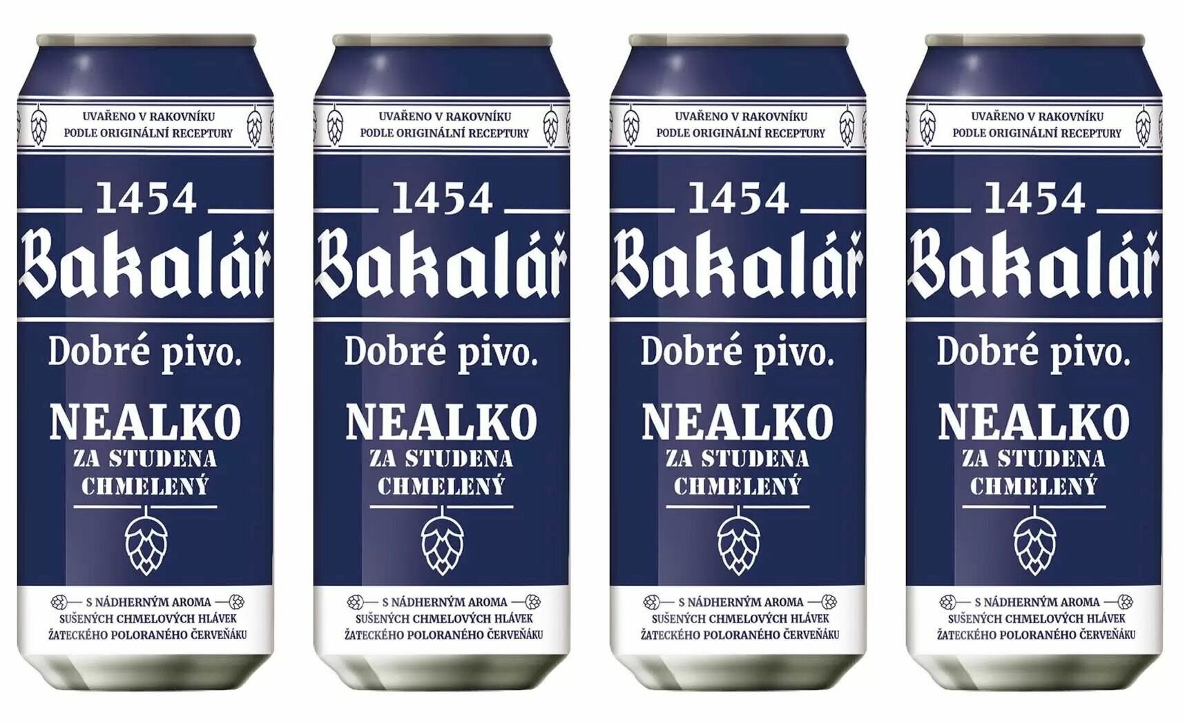 Пиво BAKALAR NEALKO безалкогольное 0.5% холодного охмеления 500мл*4штуки