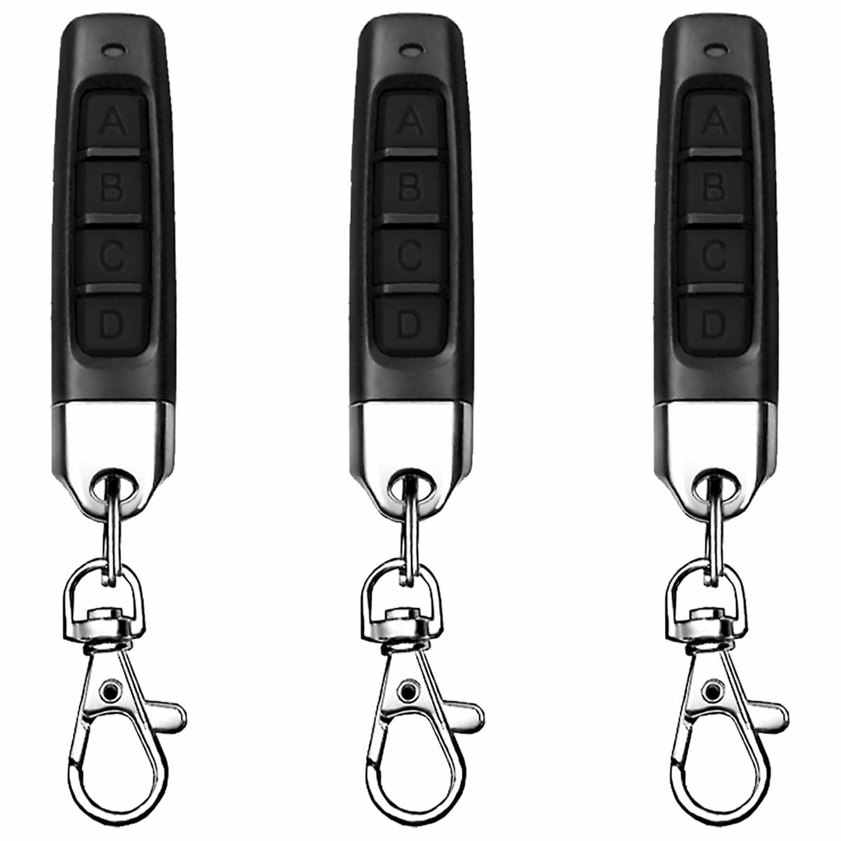 3 шт. 433 МГц копировальный пульт дистанционного управления, универсальный контроллер гаражных ворот 4 в 1 (АБС) 3 пульта дистанционного управления