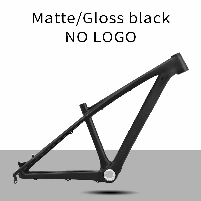 BXT Карбоновая рама для детского горного велосипеда 26 дюймов Черный, 14inch Gloss, NO logo 3K black