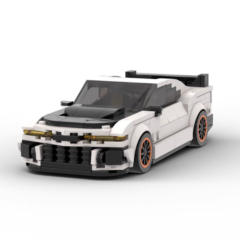 MOC-80798 Speed Champion Chevrolet Camaro ZL1 в сборе гоночный пазл в подарок мальчику
