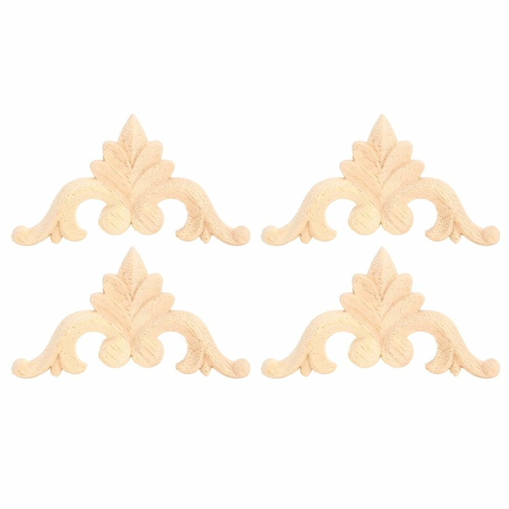 4 шт, резная деревянная резная угловая накладка, аппликация, сделай сам, мебель, декор для домашней двери