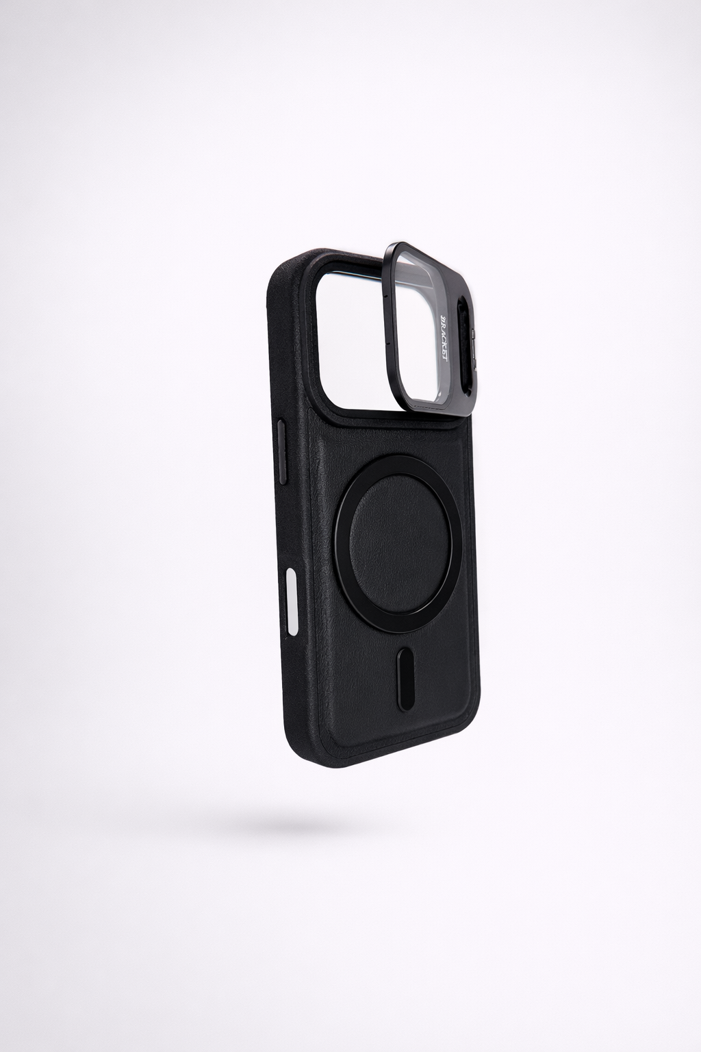 Чехол для iPhone 15 Pro, MagSafe, встроенная подставка, ударопрочный, кожа, защита камер