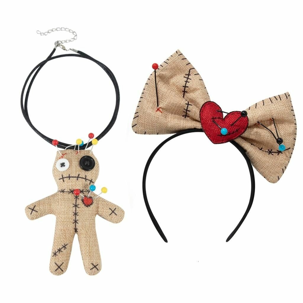 Кукла вуду для Хэллоуина, - набор кукол из 2 частей