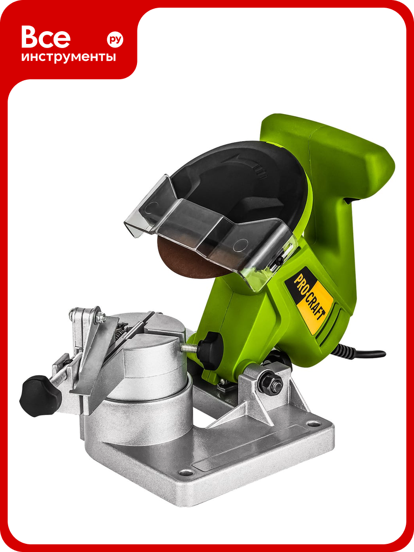 Станок для заточки цепей PROCRAFT 65 Вт, 7000 об/мин, заточной круг 100/3,2/23 мм SK950