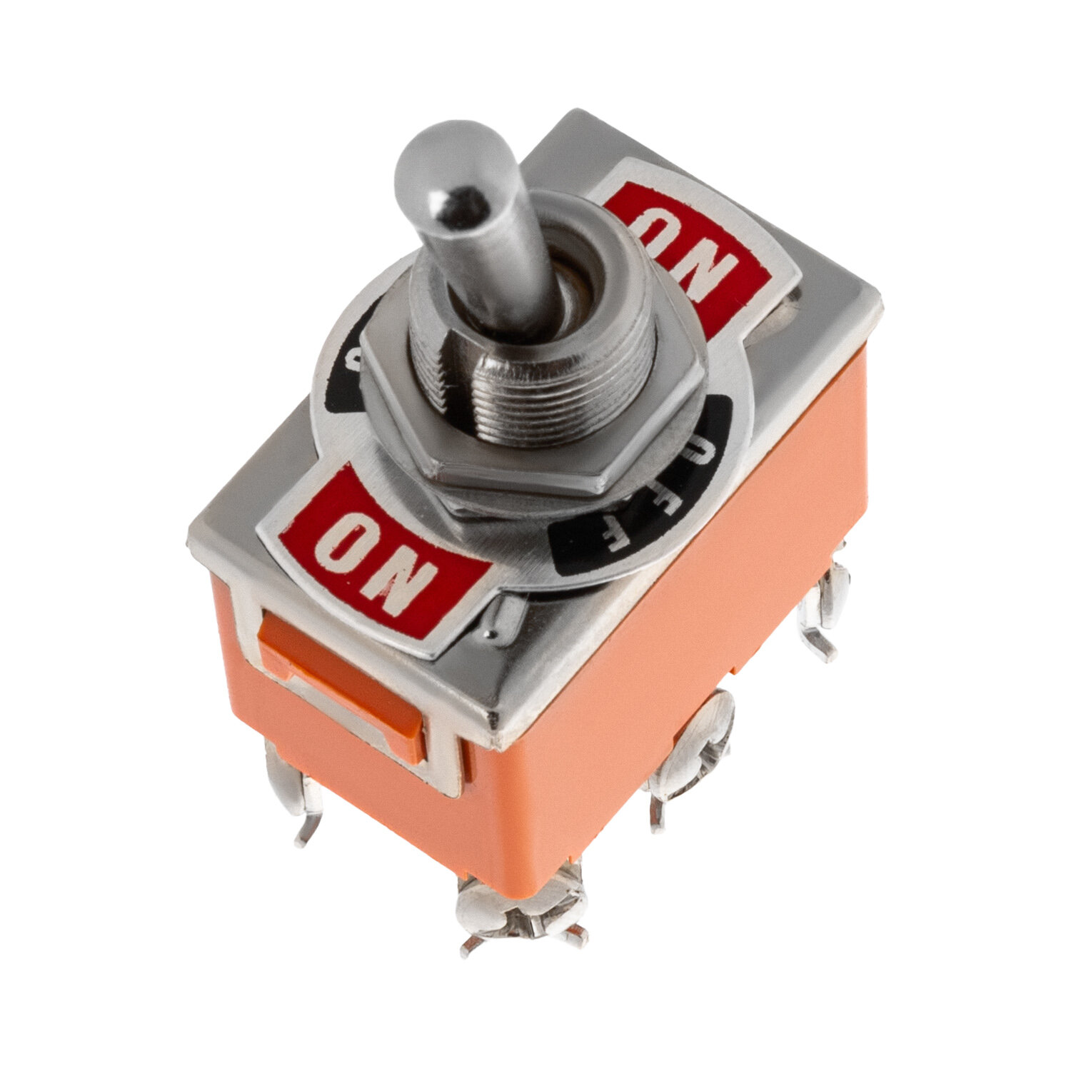 Тумблер REXANT KN-203, двухполюсный, 250В, 15A, ON-OFF-ON, 1 шт.