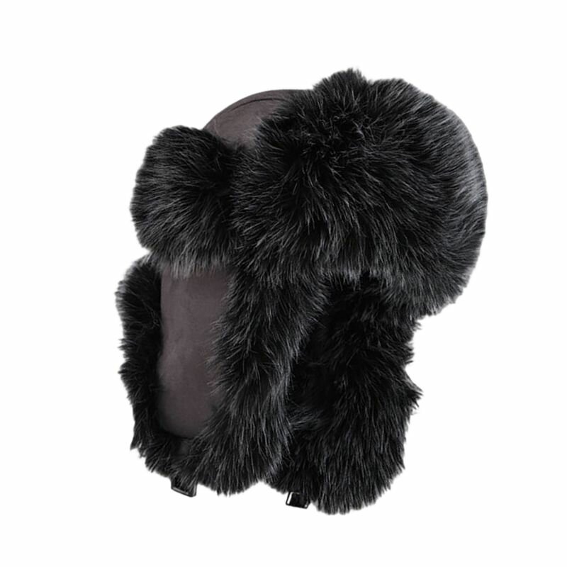 Плюс бархатная теплая шляпа Lei Feng-серая