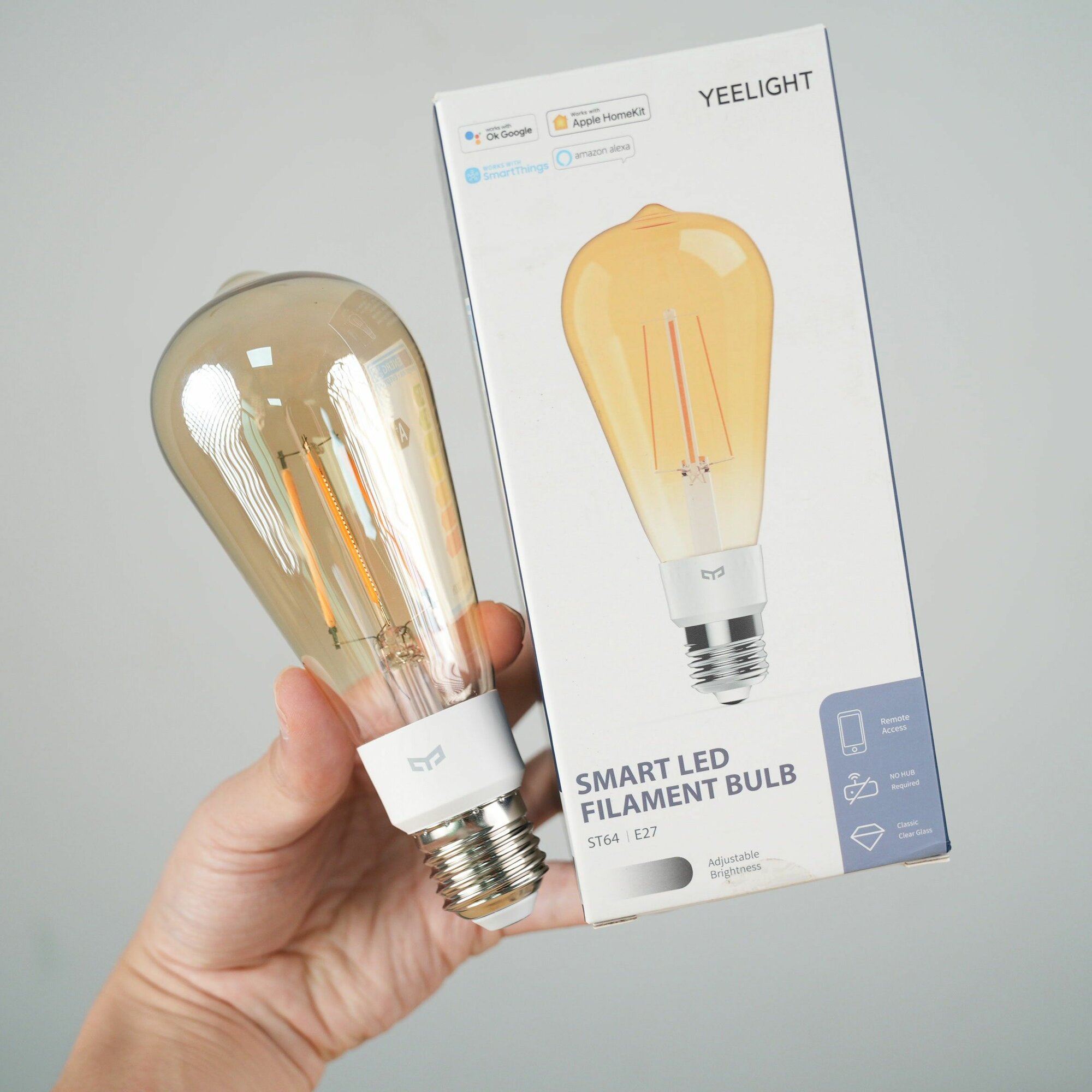 [Yeelight] Умная лампочка Эдисона, ретро-нить, имитация вольфрамовой нити, светодиодная энергосберегающая лампа, HomeKit, теплый желтый свет