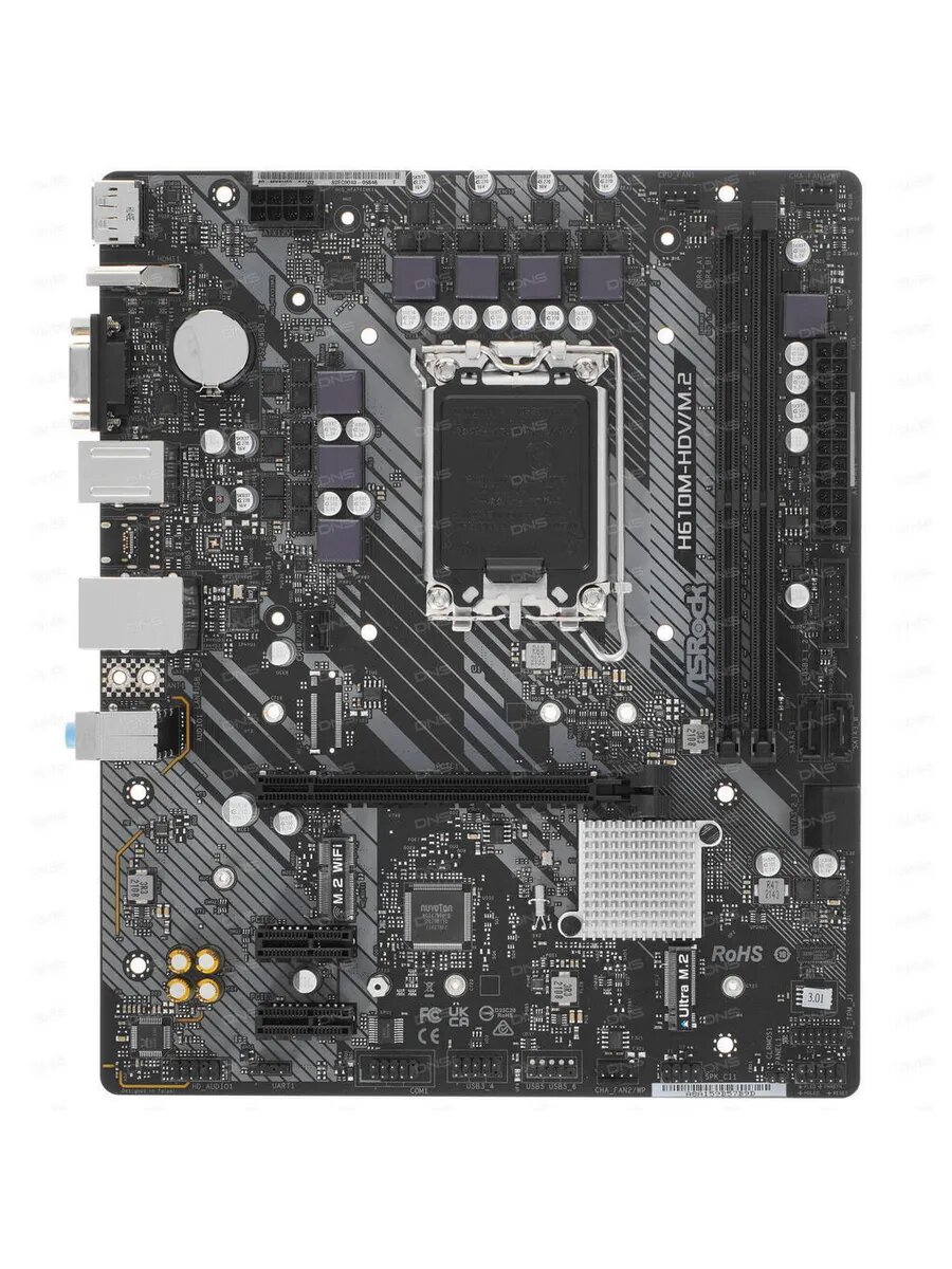Материнская плата H610M-HDV/M.2 - LGA 1700, DDR4