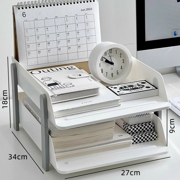 Настольный органайзер для файлов, офисный документ, многослойная папка A4, архивный стеллаж, хранительная коробка, книжная полка