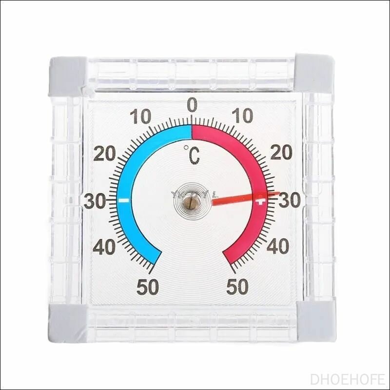 Квадратный пластиковый термометр для дверей и окон