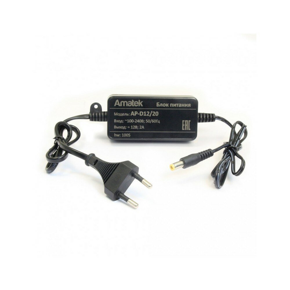 AP-D12/20 (7001005) Amatek Блок питания 12В/2А, стабилизированный
