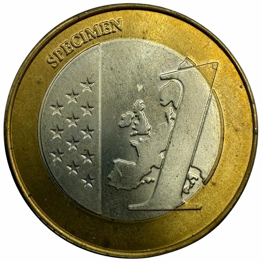 Мальта 1 евро 2005 г. Specimen (Проба) — фото 1