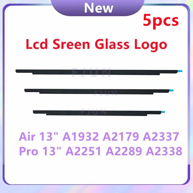 5 шт. новый серо-серебристый ЖК-экран со стеклянной отделкой и логотипом, передняя крышка для MacBook Pro Air A1932 A2179 A2251 A2289 A2337 A2338