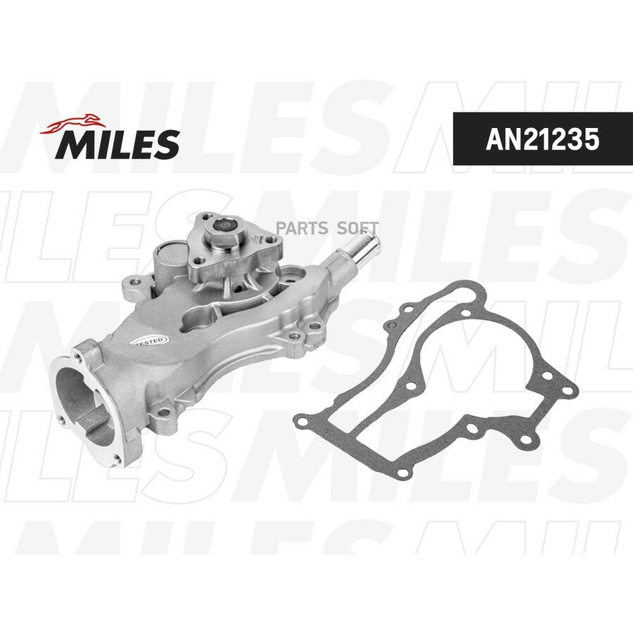 MILES AN21235 Насос водяной OPEL ASTRA J/CORSA D/MERIVA B 1.2/1.4 ()