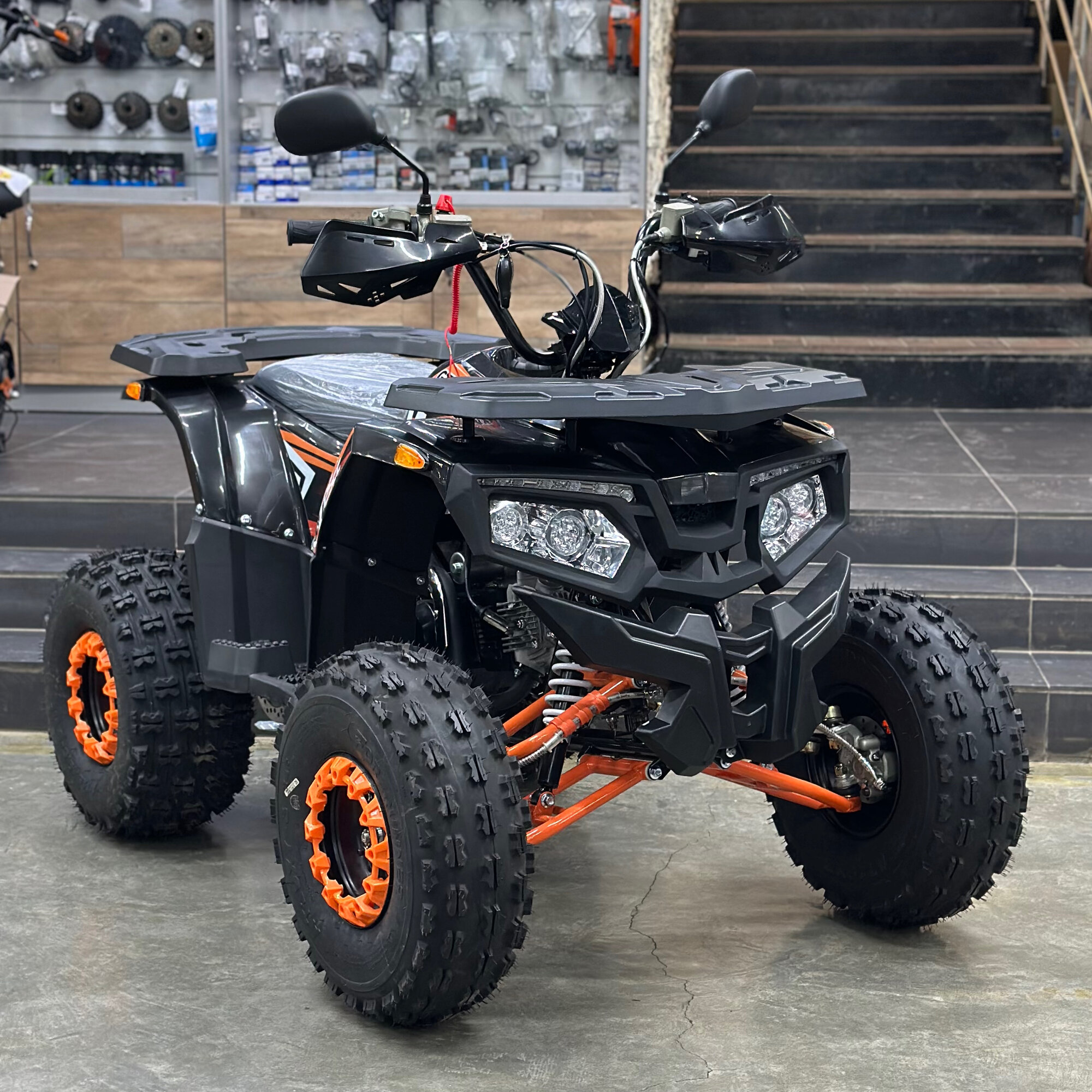 Бензиновый квадроцикл BREND GT RACER MAX ORIGINAL JM-VS125T, объём двигателя 125 см³, мощность 9 л. с, черный