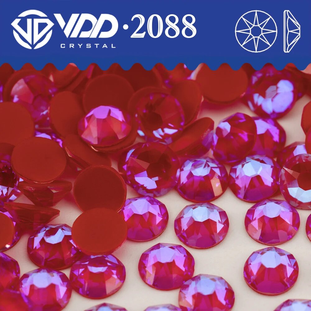 Стразы VDD 2088 Ruby для дизайна ногтей