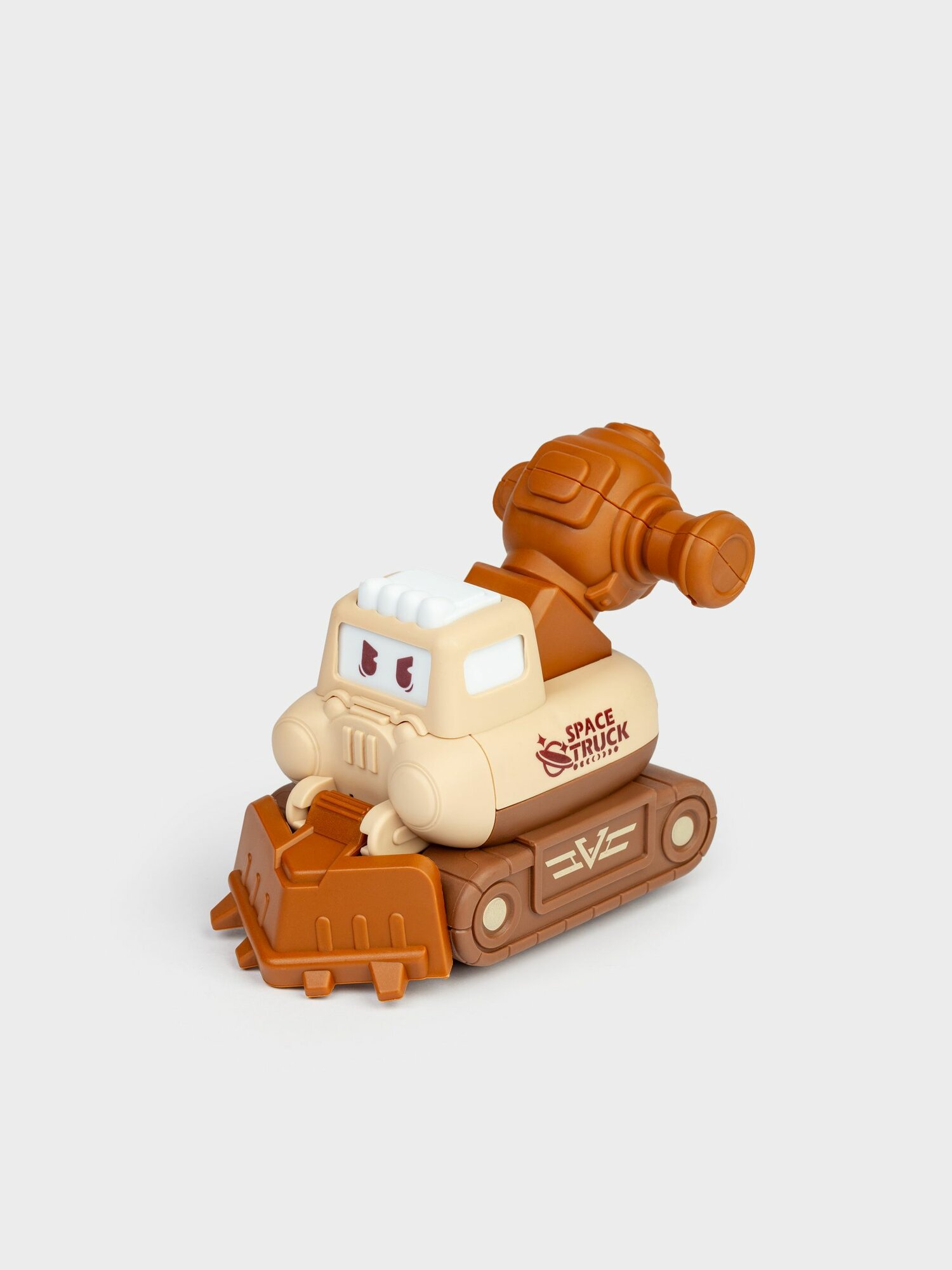 Игрушка, 12х11 см, пластик, коричневая, трактор, Traffic, Kuchenland