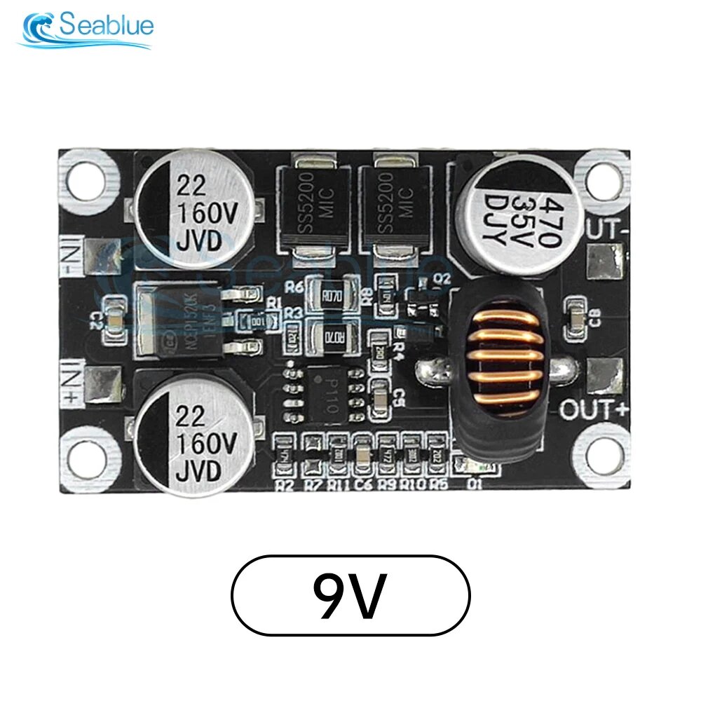 Aideepen DC-DC высокомощный понижающий модуль 10В-110В до 5В/9В/12В/24В 5А 14-110V to 9V 5A