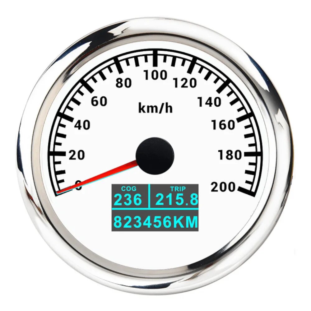60 км/ч 120 200 км/ч 60MPH 85 мм Датчик GPS Спидометр с антенной 7 цветов CustomizedWS 200kmh