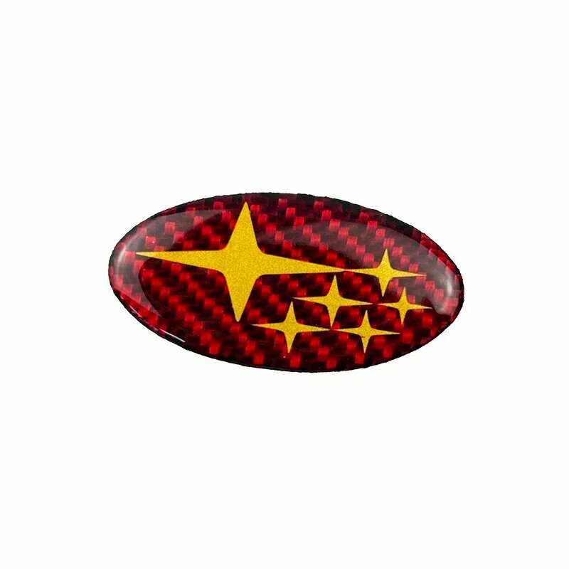 Углеродное волокно, эмблема на руль автомобиля, внутренняя наклейка для Subaru WRC WRX XV STI F