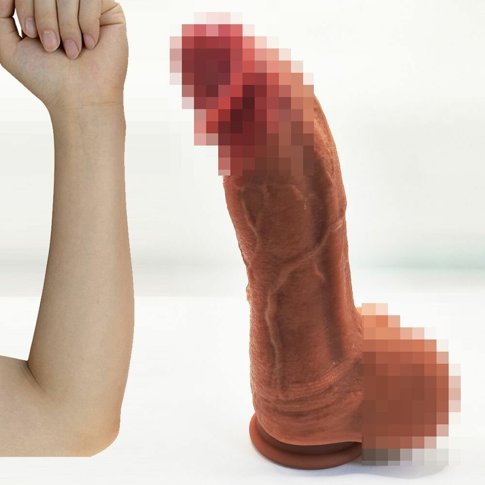 Фаллоимитатор Дилдо для женщин Rocket Raccoon женщин товар 18+, интимная игрушка для взрослых, на присоске из силикона, фаллос и резиновый член , длина 26 см