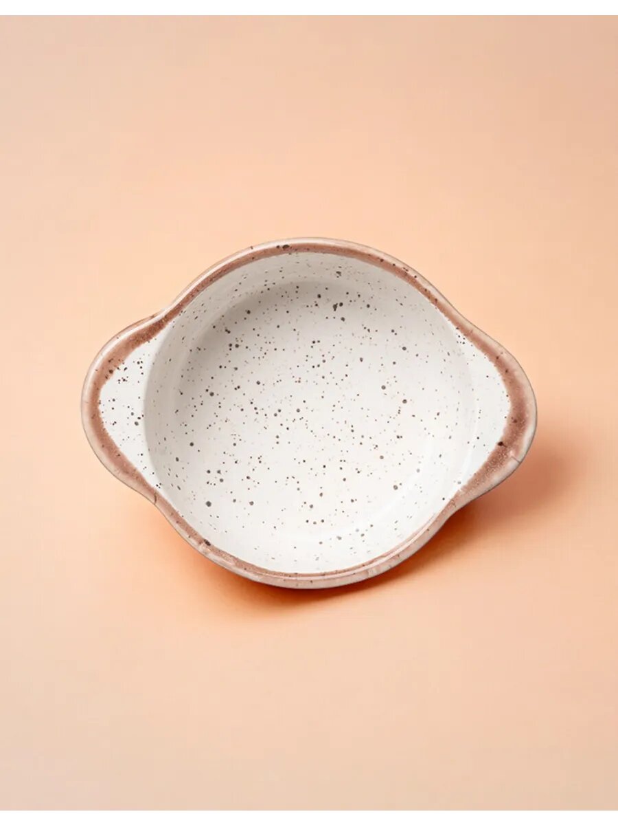 Бульонница Борисовская Керамика Пунто Бьянка фарфоровая, с ручками, 300 мл