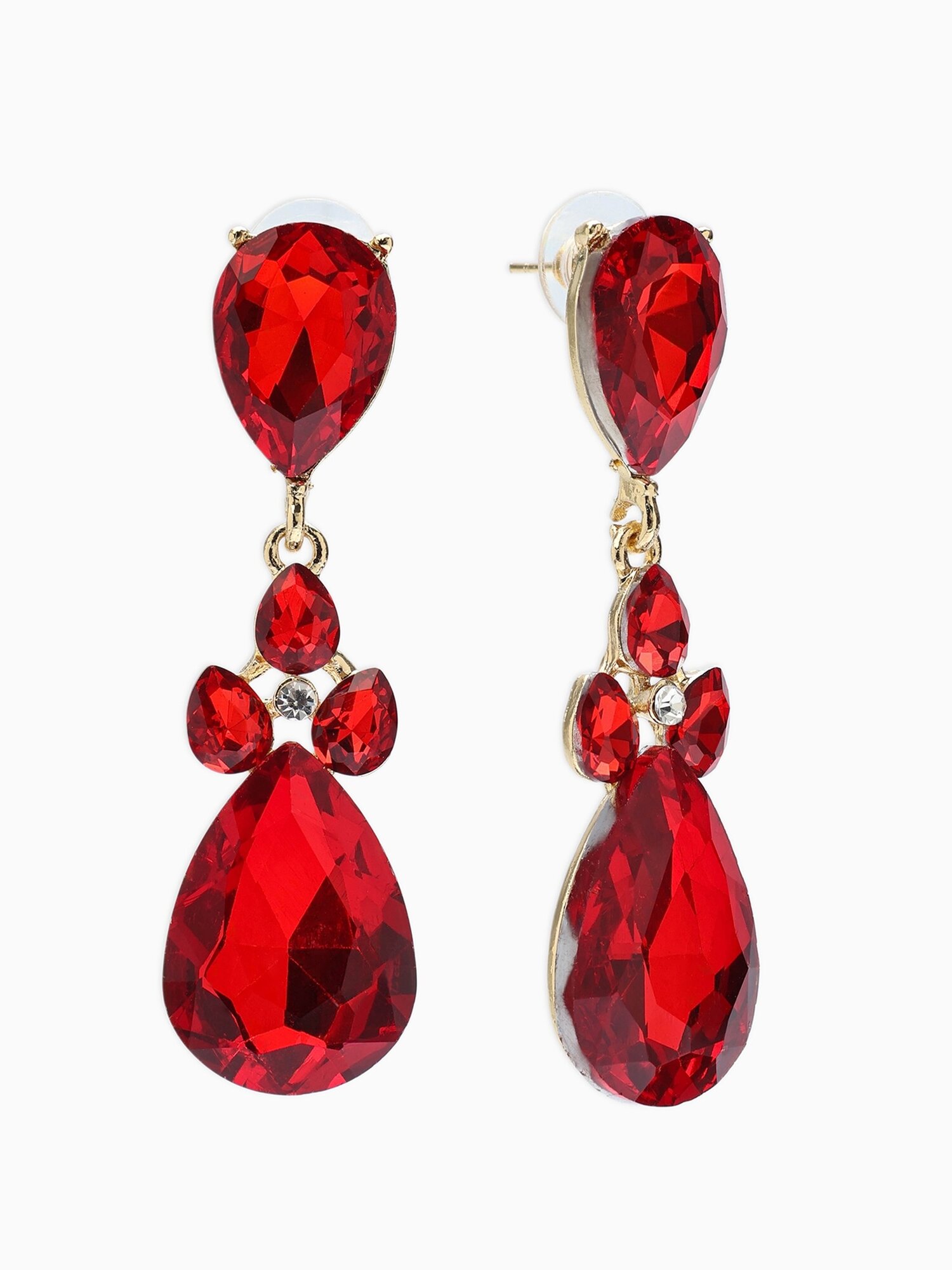 Серьги с подвесками, стекло