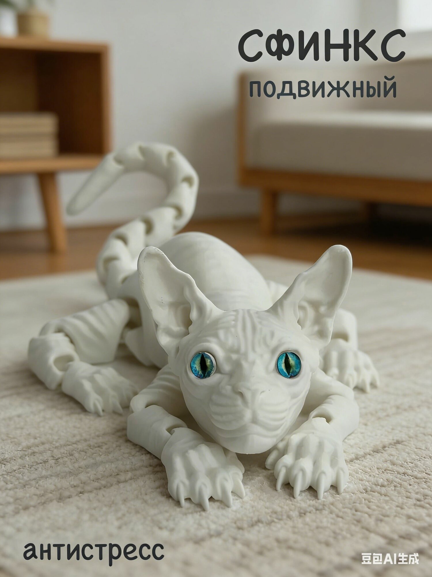 3D-печатная подвижная игрушка-сфинкс, антистресс, любимая игрушка для детей