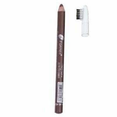 Карандаш для бровей FARRES с щеточкой, цвет 02 серый, для придания формы и цвета бровям, стойкий пигмент