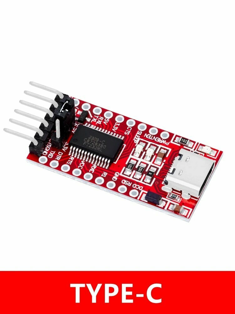 Модуль USB TTL FT232RL с Type-C, Baishundianzi