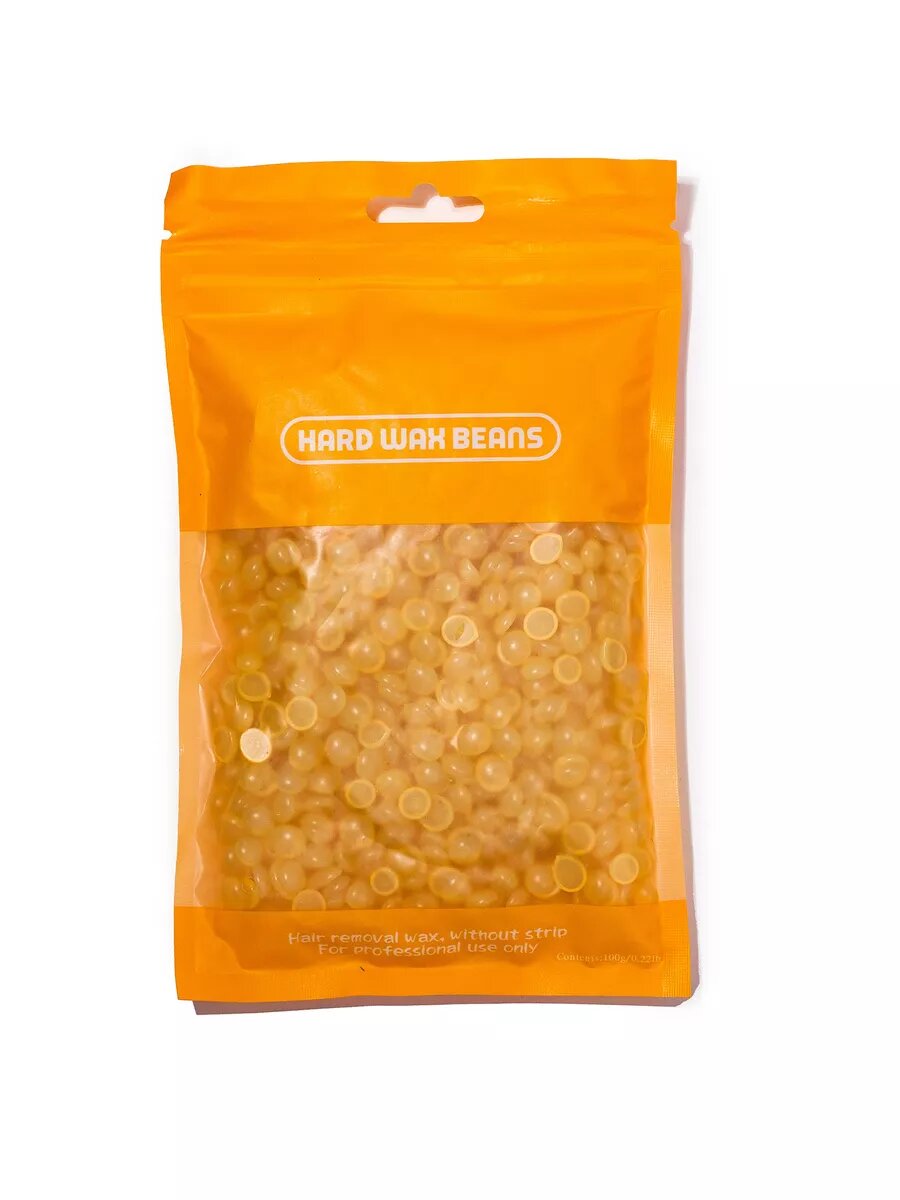 Воск Hard Wax Beans "очень хорошо", пчелиный, для депиляции, в гранулах, 100г