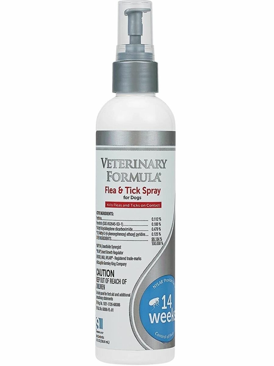 Спрей от блох и клещей для собак.