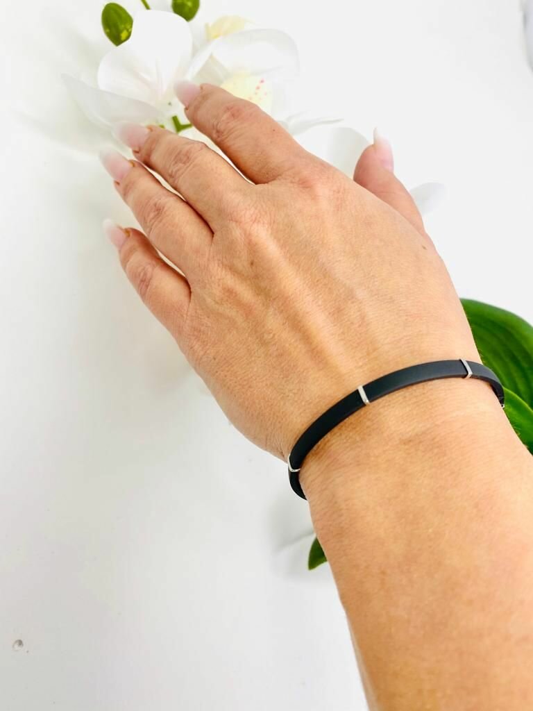 Браслет, серебро, 925 проба, родирование