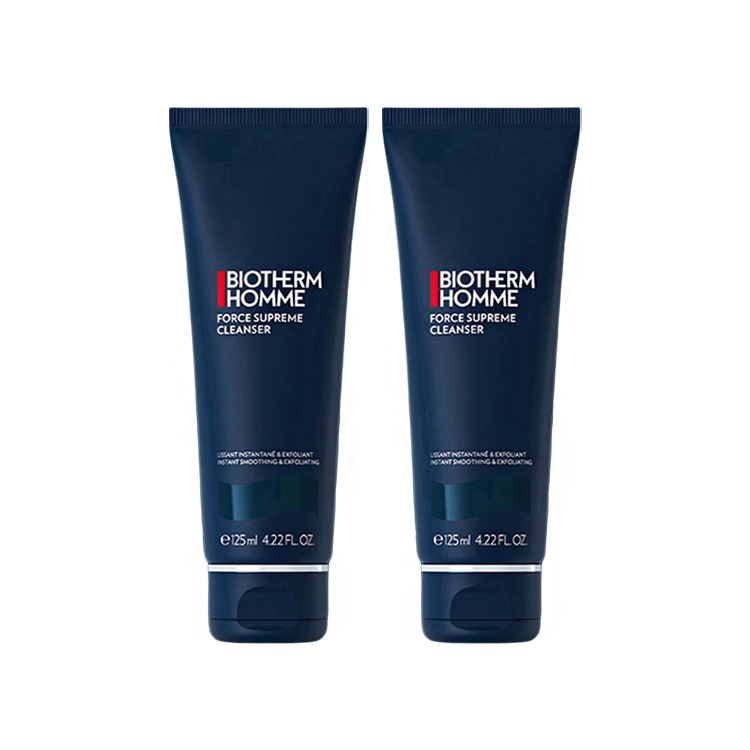 Очищающее средство для лица мужское BIOTHERM Blue Diamond, 125ml*2, подтягивающее, увлажняющее, отшелушивающее