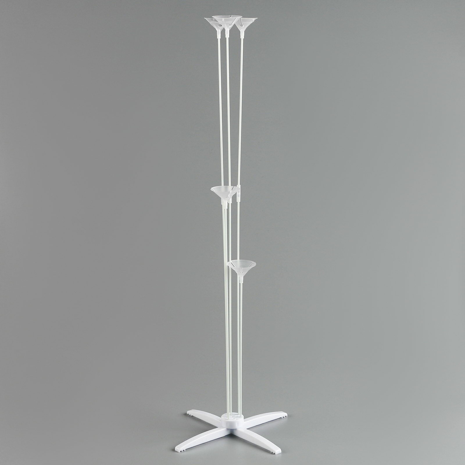 Стойка для шаров 60 см на 5 шаров, основание крест, вид: стойки