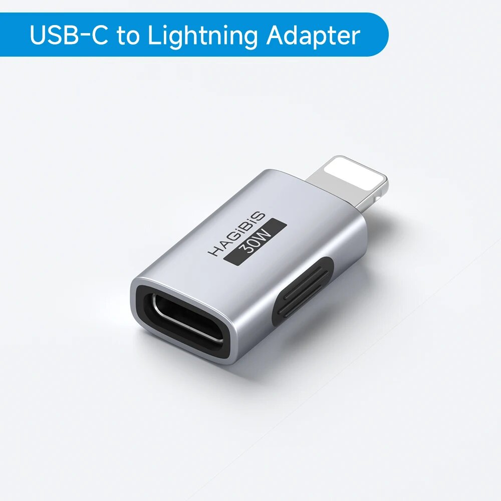 Hagibis USB-C на Lightning адаптер 30W